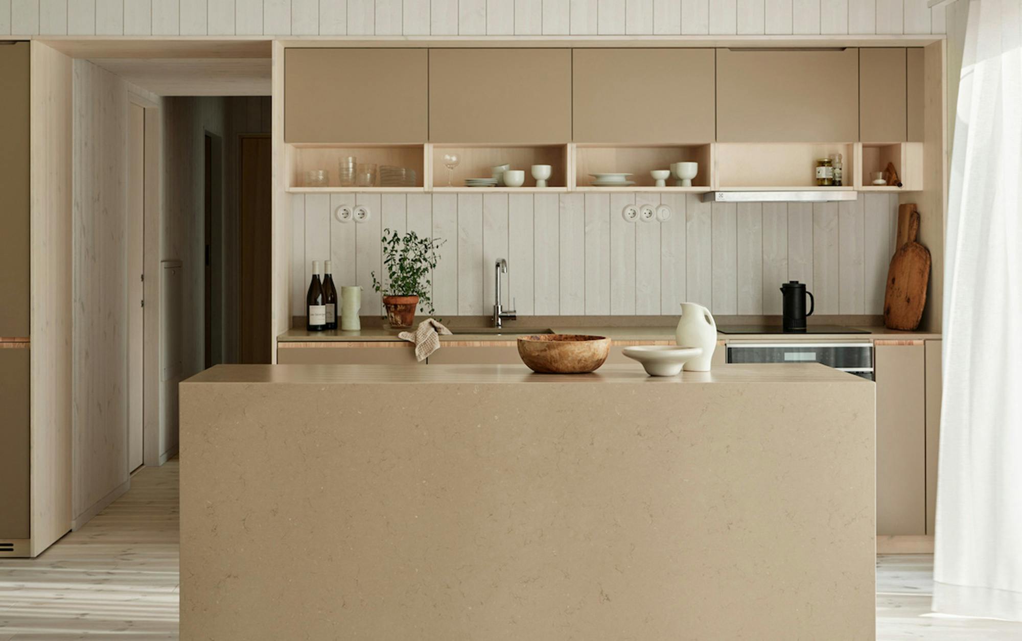 Silestone Coral Clay graces designer Elin Alemdar’s beautiful summer house - Cosentino Österreich