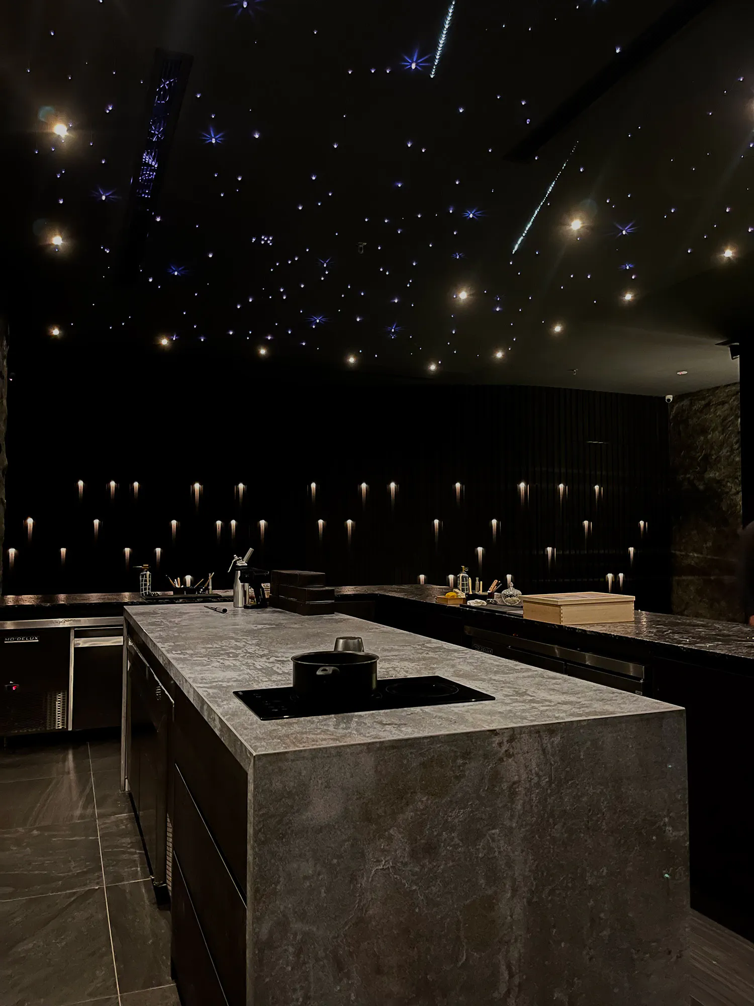Sensa Black Beauty, the main feature of the bar in a restaurant that ...