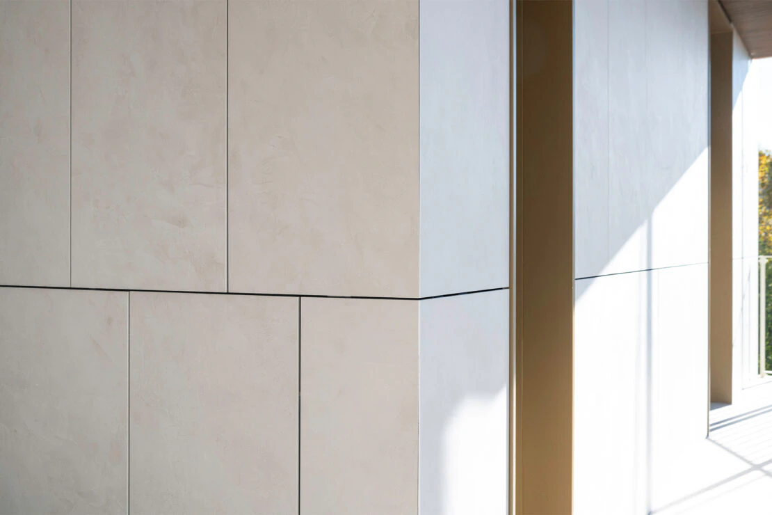 A residential façade in Milan with rhythm, texture, and precision ...