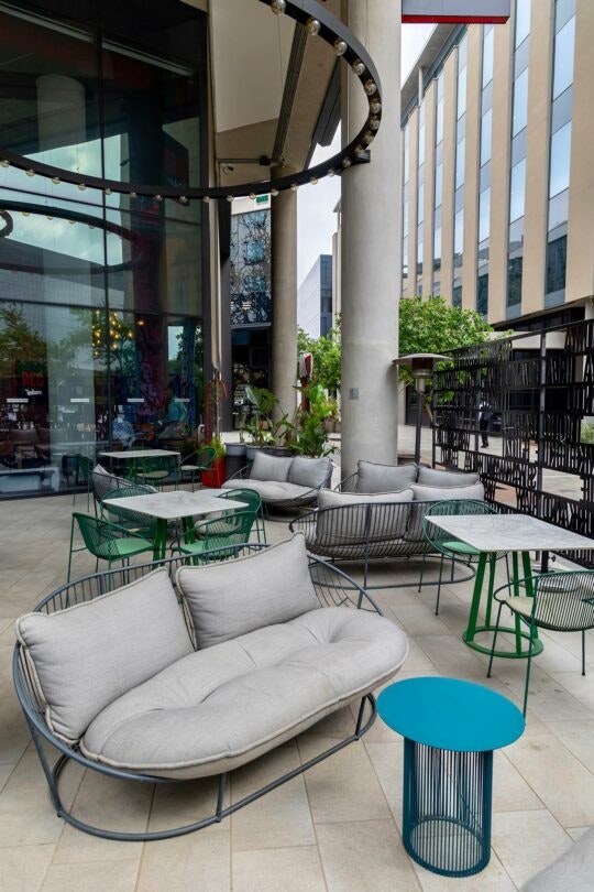 A bold rooftop bar in the heart of Rosebank enhanced by Dekton surfaces ...