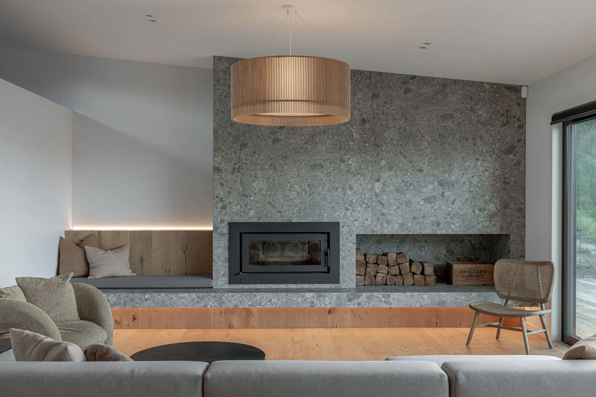 Dekton in a natural key for a home integrated into the landscape ...