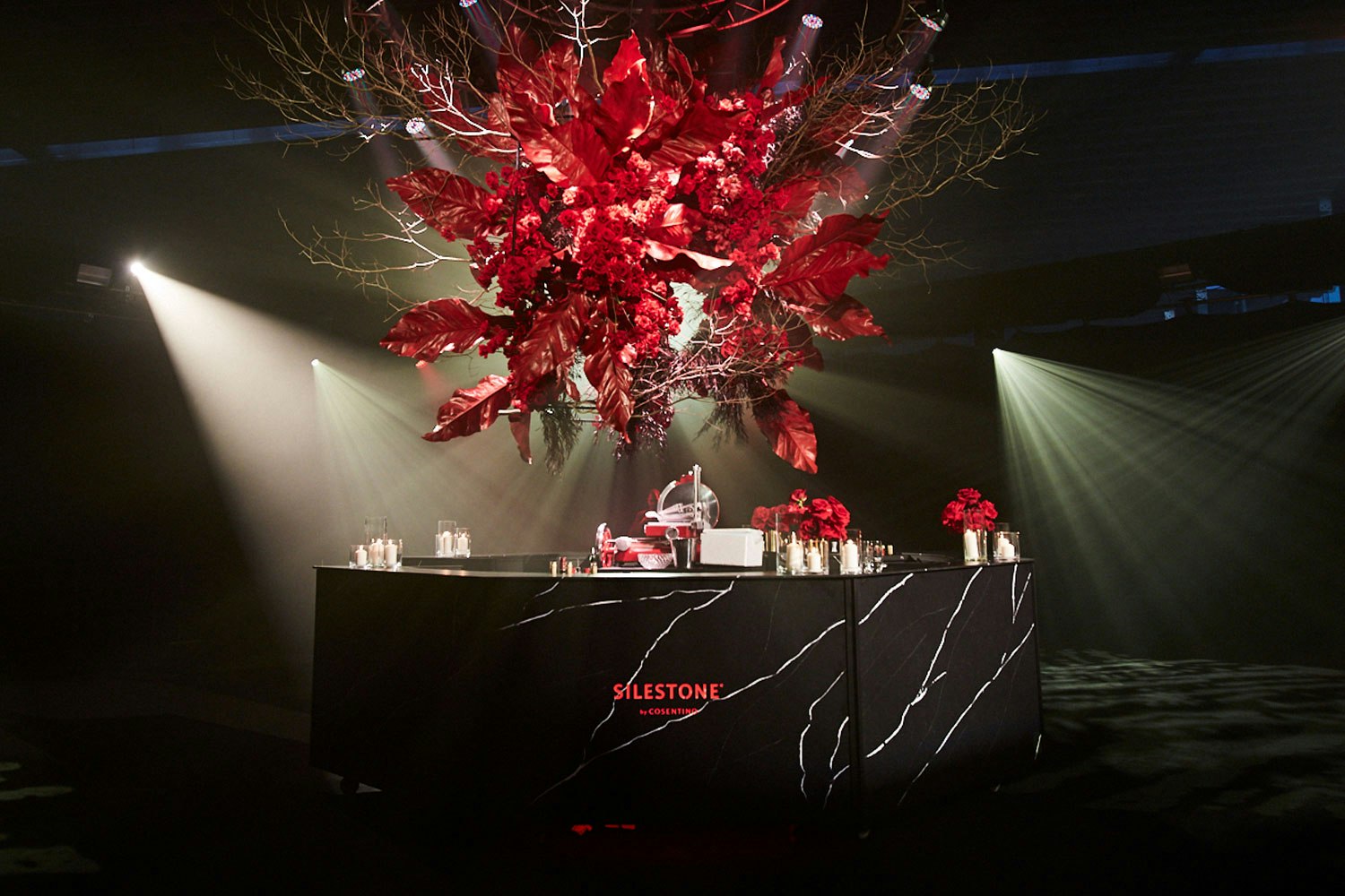 A custom Silestone® bar is red hot at the Ferrari F8 Tributo launch ...