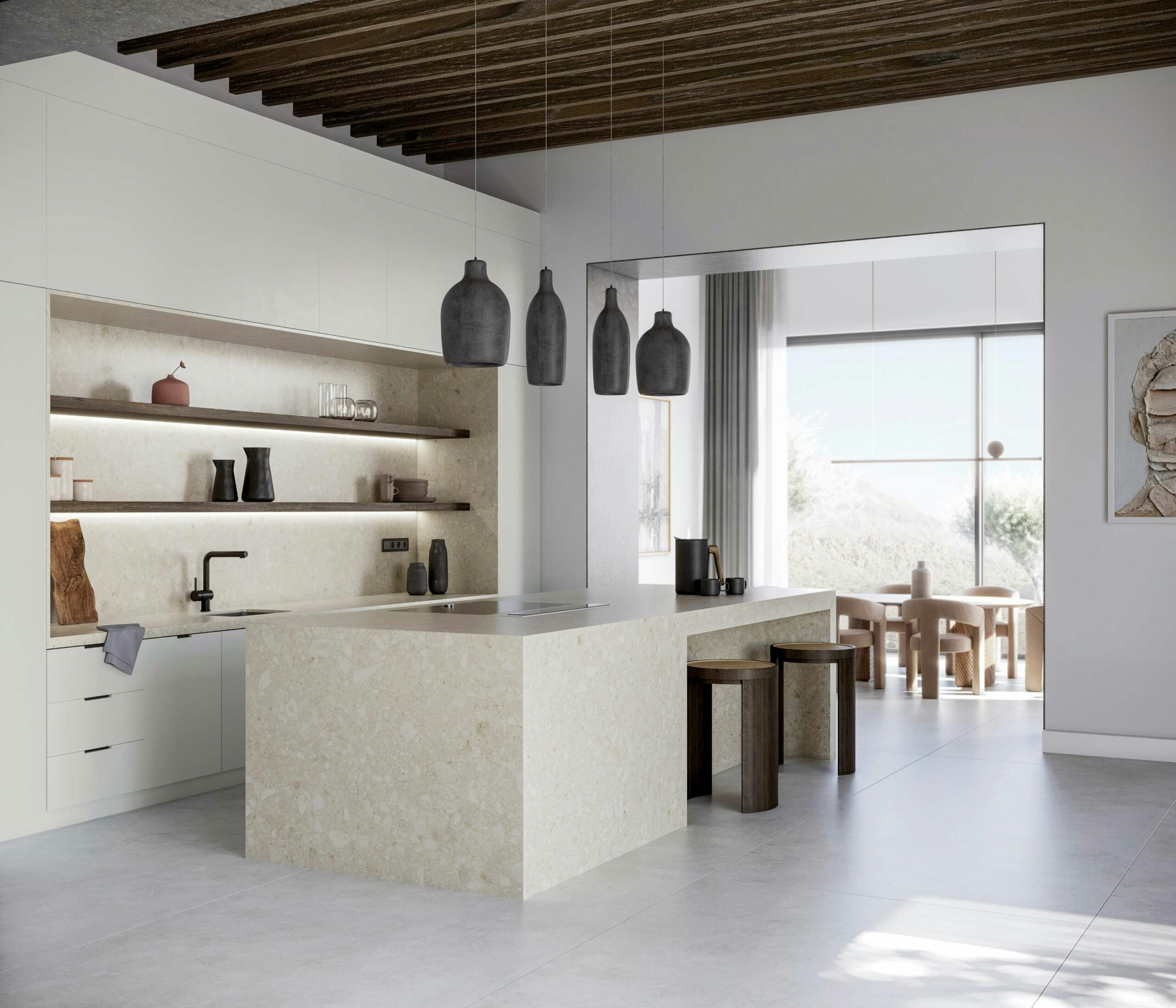 The cement look and extraordinary durability of Dekton Kreta were a ...