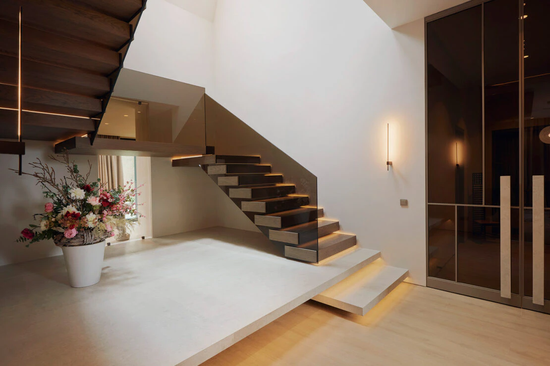 Monumental building transformed into a comfortable home with a ...