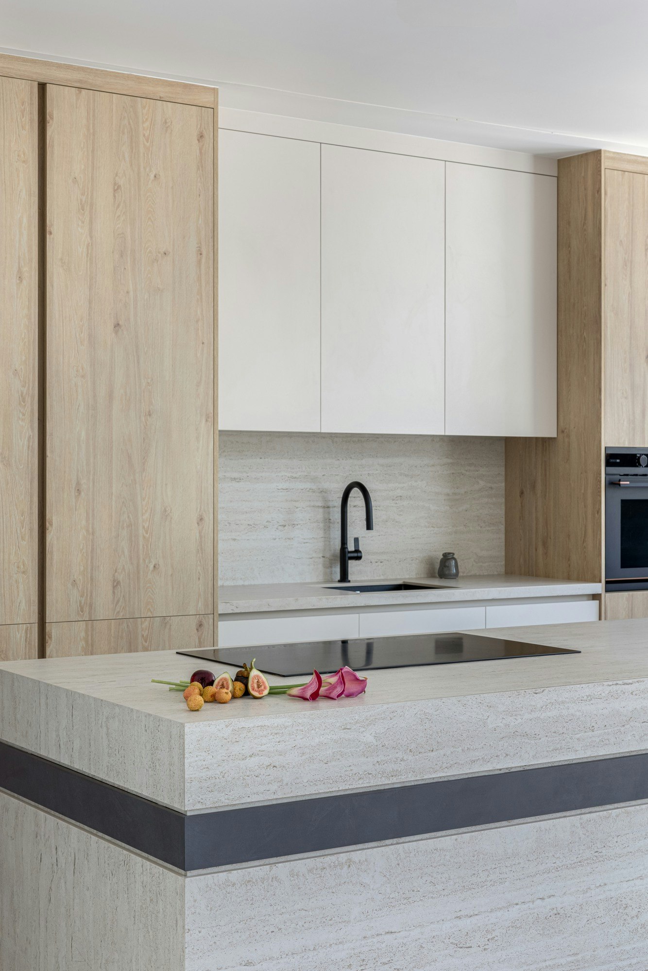 This kitchen island steals the spotlight thanks to its unique ...