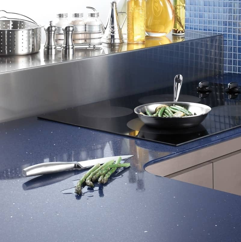 blue-kitchen-worktops - Cosentino UK
