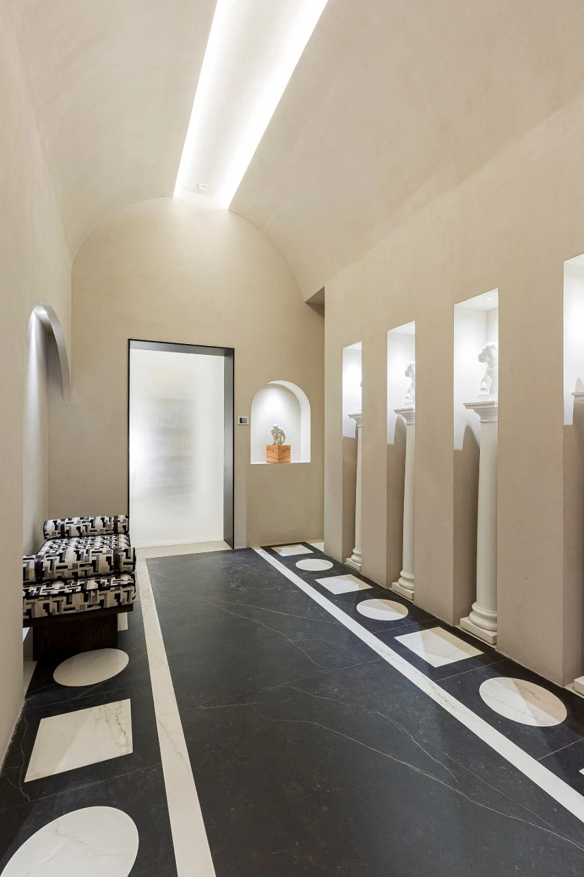 A contemporary public toilet design inspired by Roman public baths ...