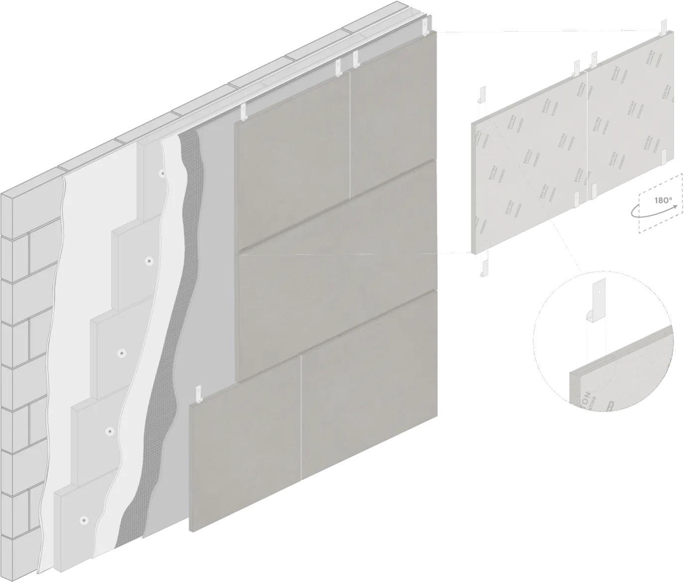 DKS System: Fixing of pieces onto ETIS | Cosentino