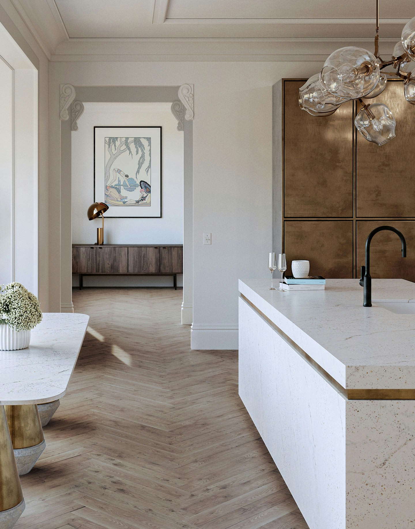 8 Ideas for a Kitchen to Living Room Floor Transition Plan