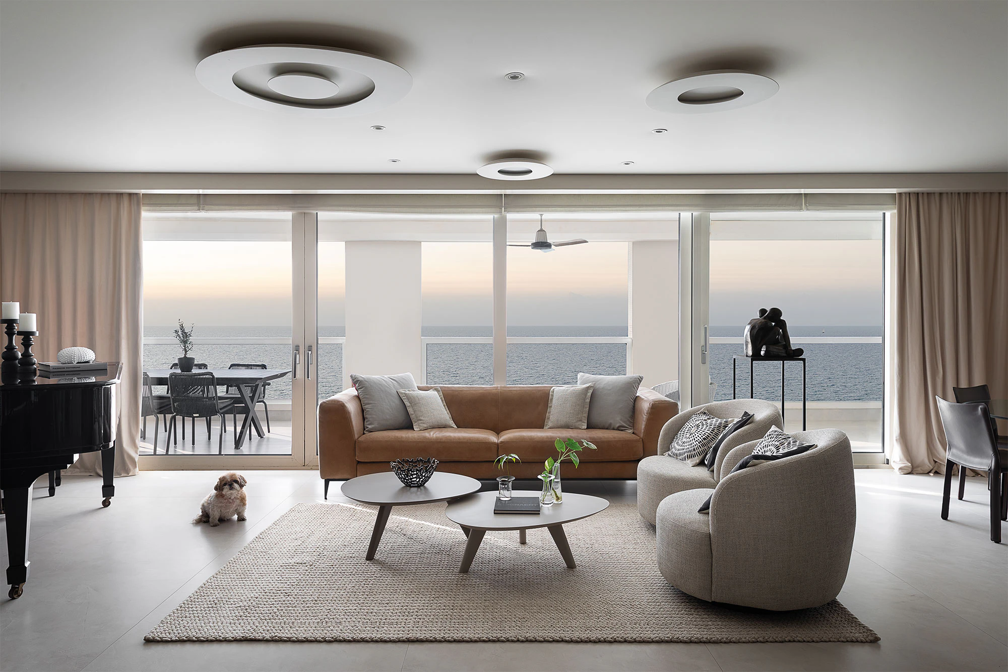Dekton Albarium and Dekton Sirius define the urban style of this Tel ...