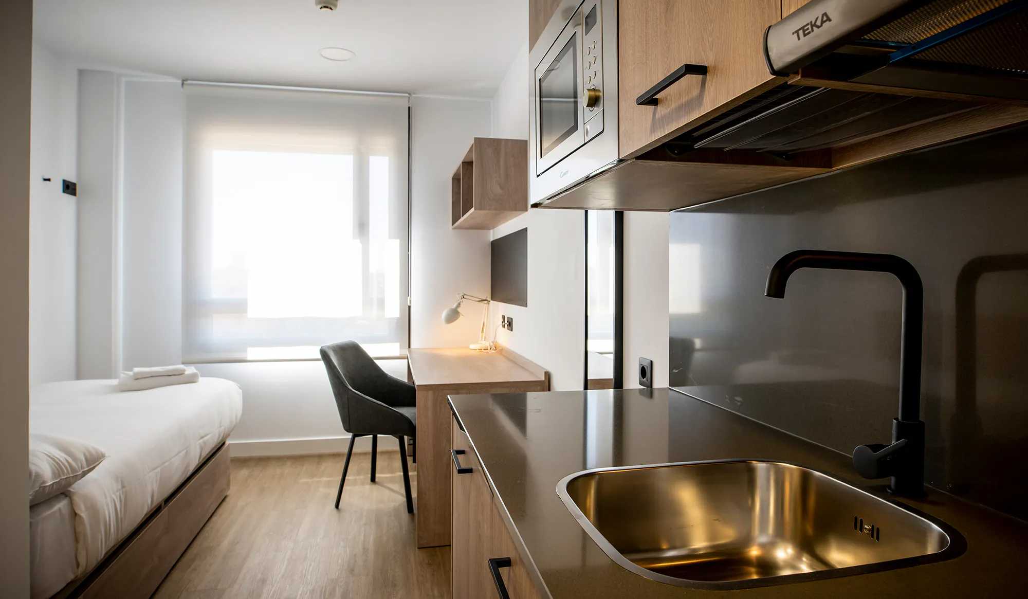 Cutting-edge worktops for university residence hall flats