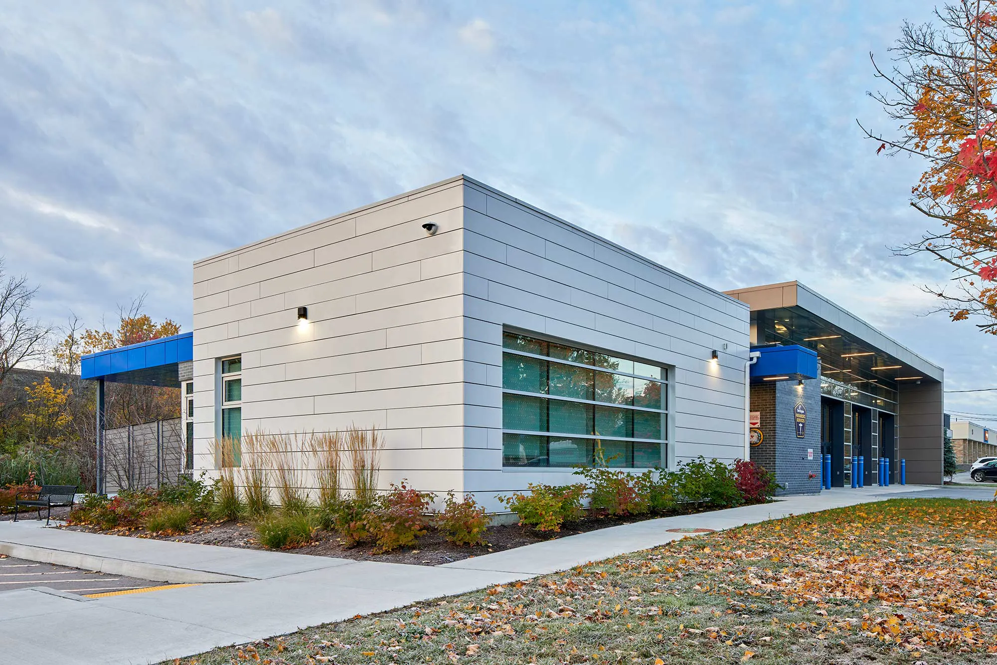 Dekton clads the facade of a York Paramedic Station - Cosentino Finland