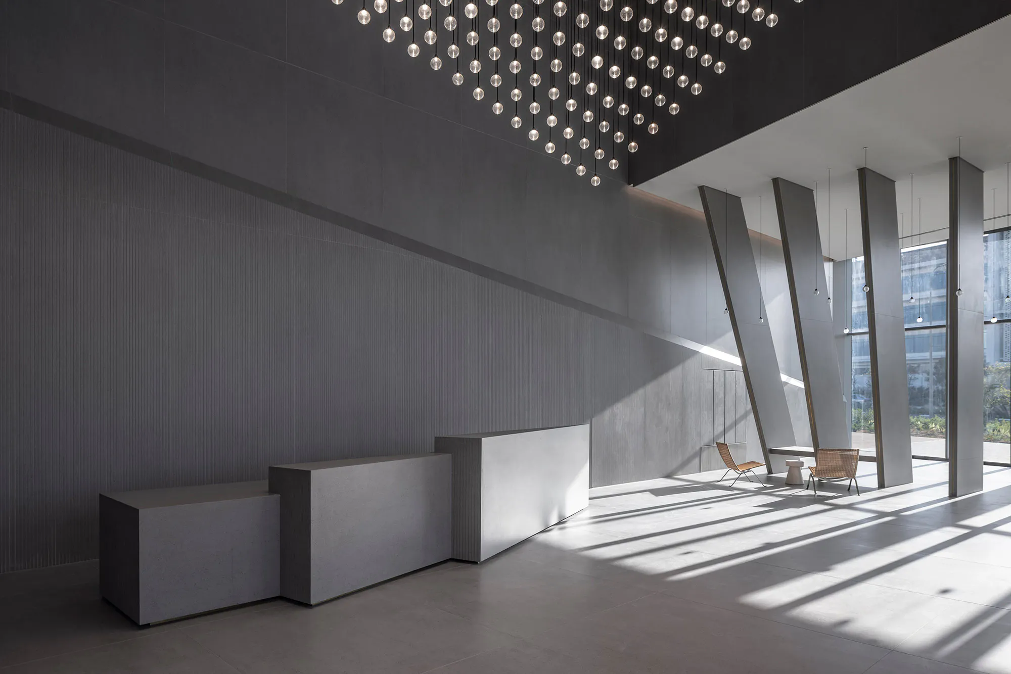 A sculptural, modern and minimalist office clad entirely in Dekton ...