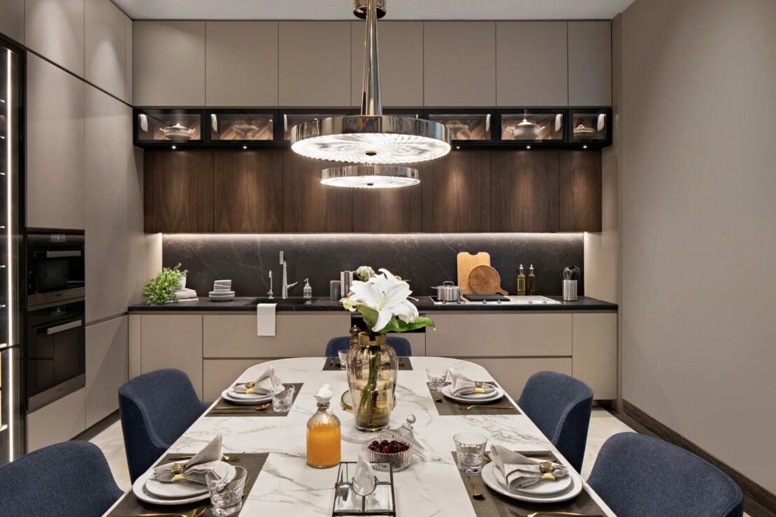 A luxurious kitchen refined with two Dekton colours inspired by the ...