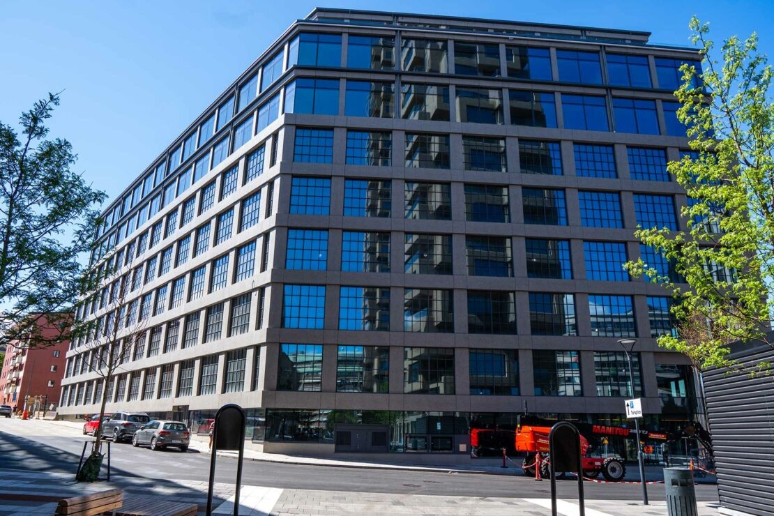 The Fenix office building in Stockholm, where the Dekton façade ...