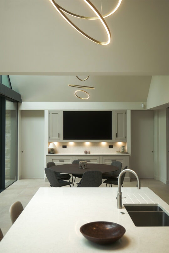 The elegant bespoke Dekton fireplace that catches the eye - Cosentino ...