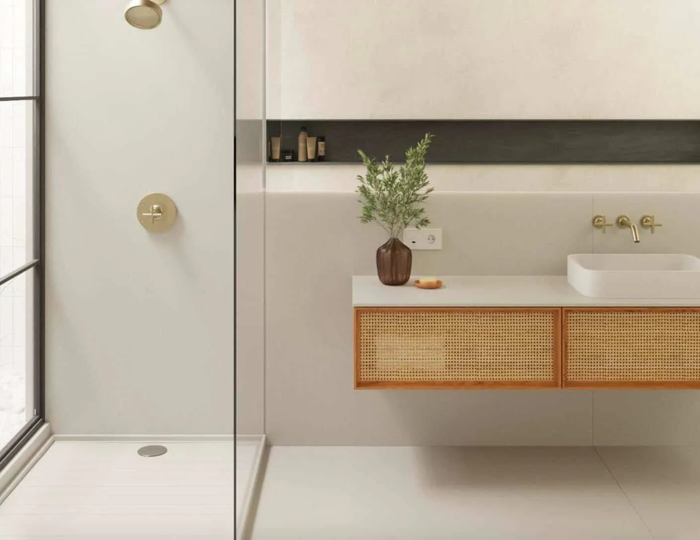 Silestone-benkeplate bad - Cosentino Noruega