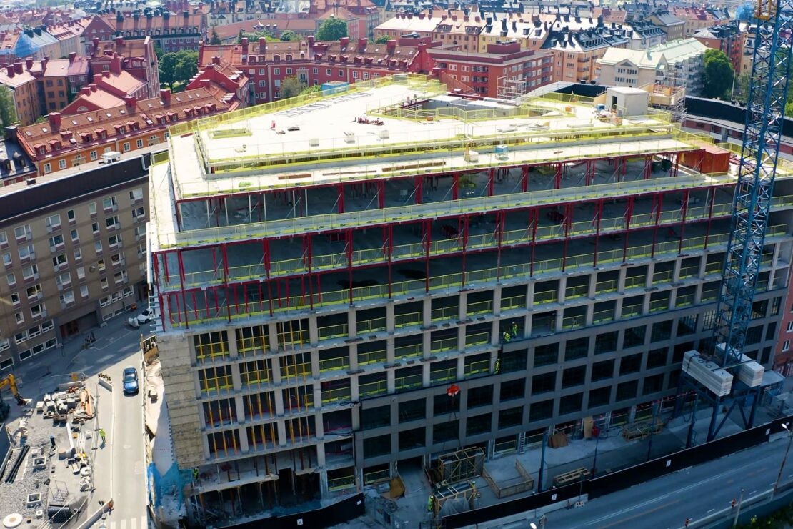 The Fenix office building in Stockholm, where the Dekton façade ...