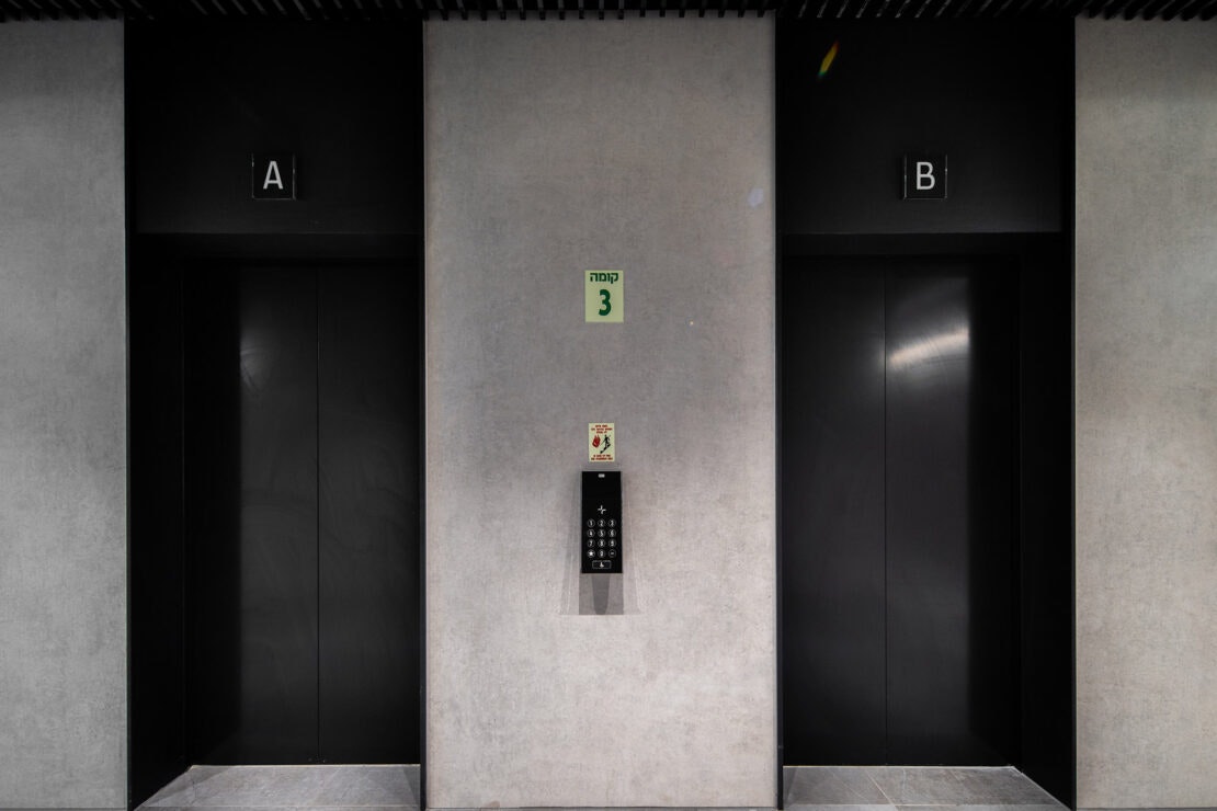 The connection between the interior and exterior of the Yuvalim Group’s corporate campus was ...