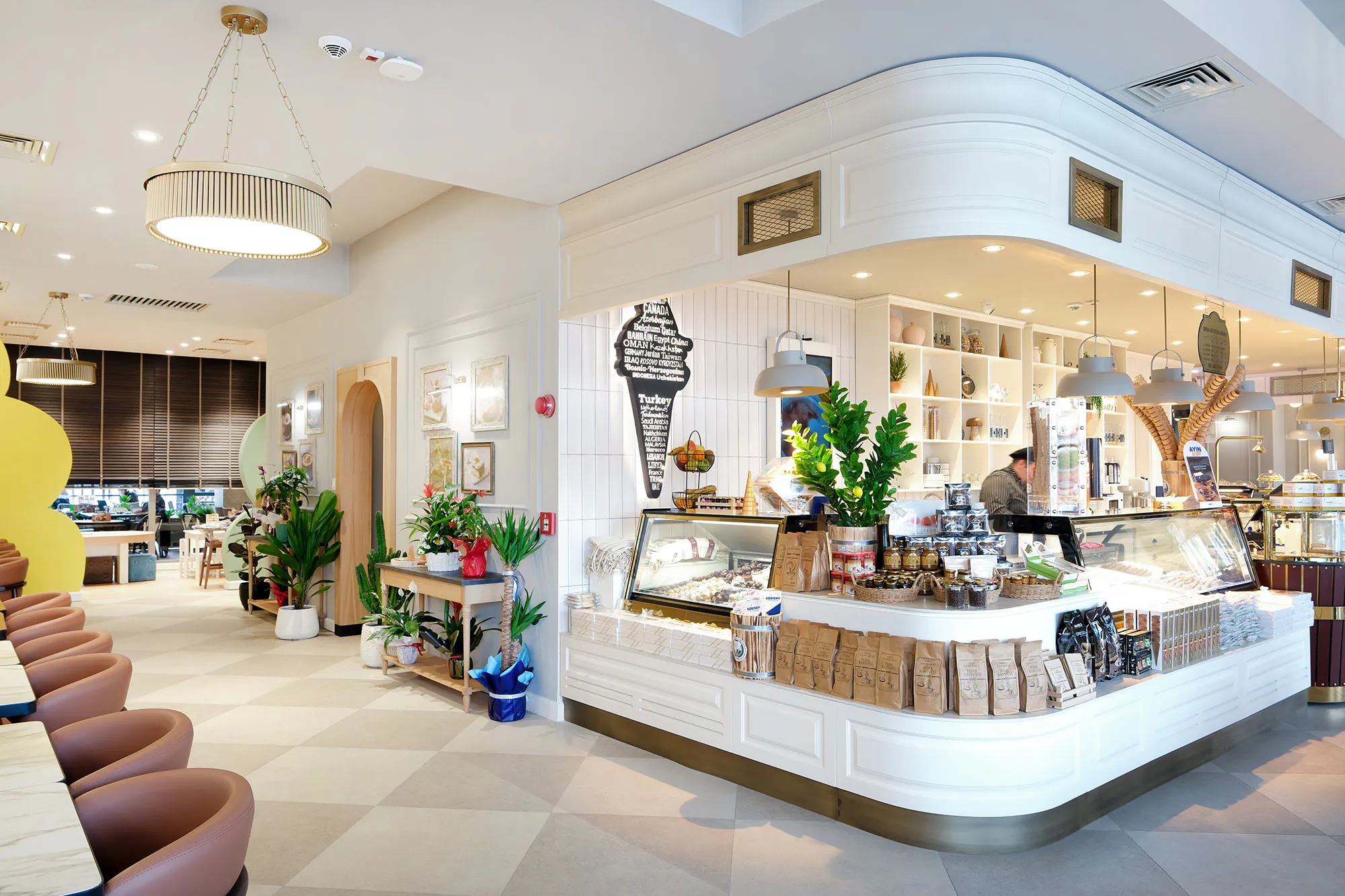 Izmit Café, understated and elegant interior design that blends ...