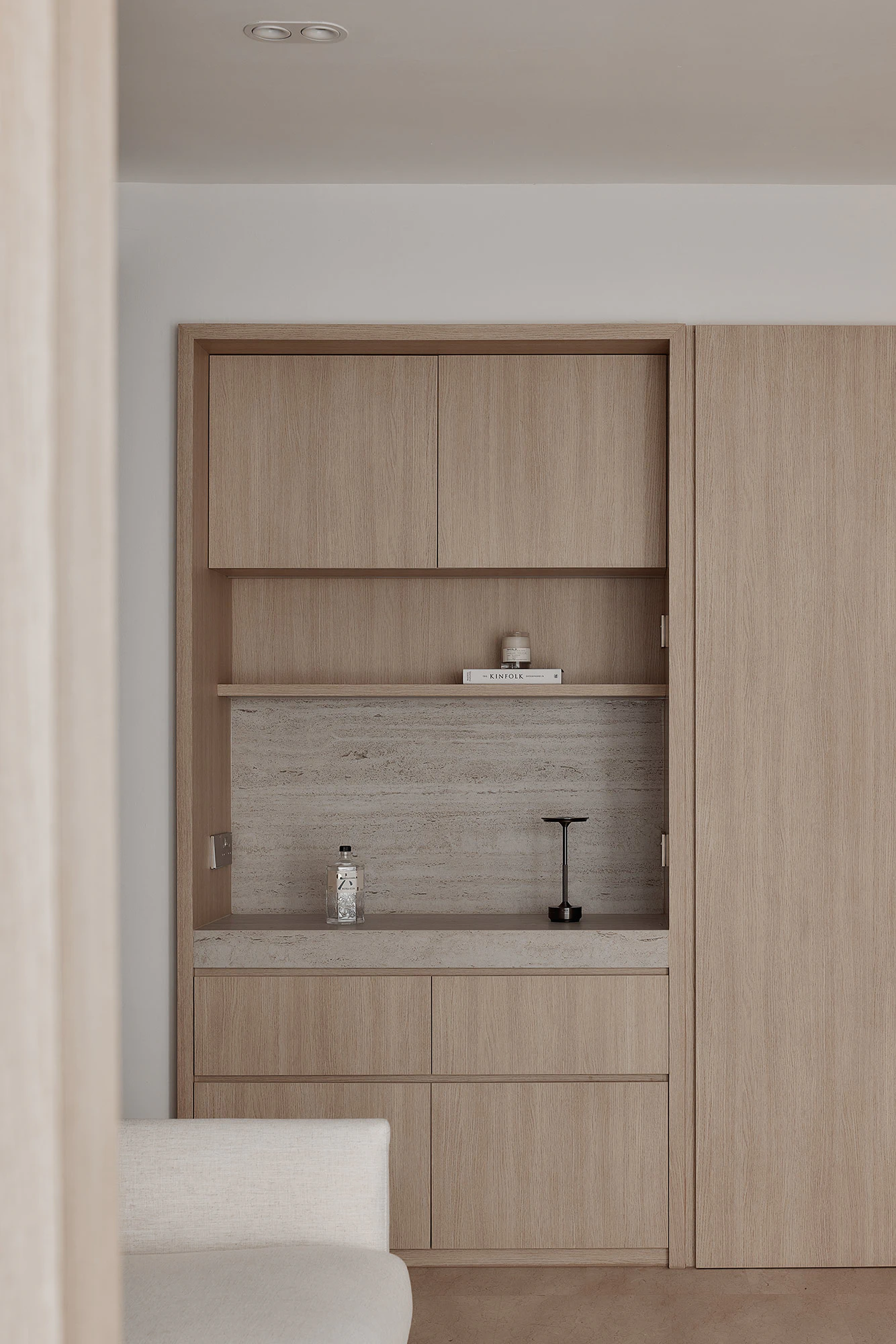 A minimalist home with earthy tones harmoniously blended with Dekton ...