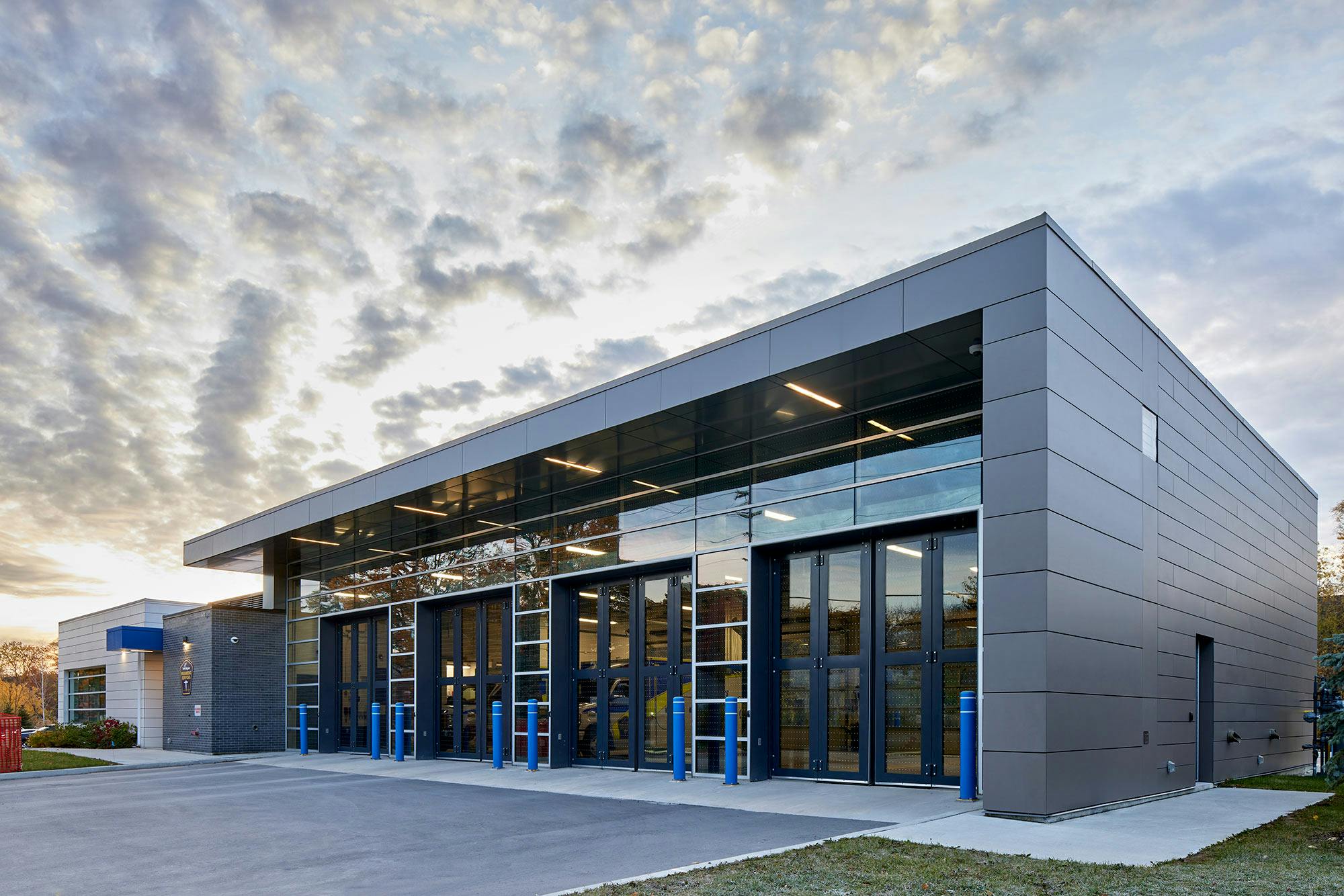 Dekton clads the facade of a York Paramedic Station - Cosentino USA