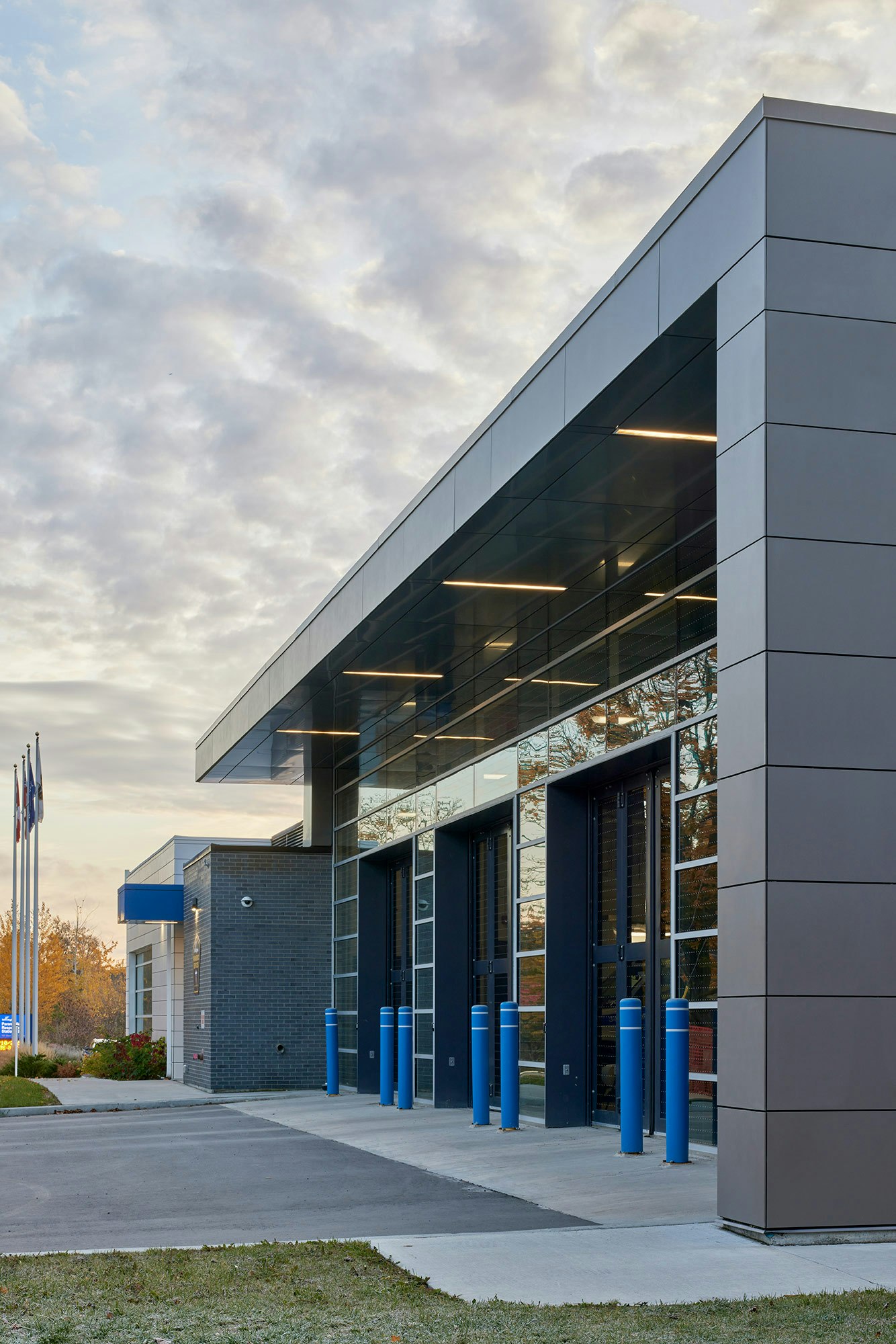 Dekton clads the facade of a York Paramedic Station - Cosentino USA