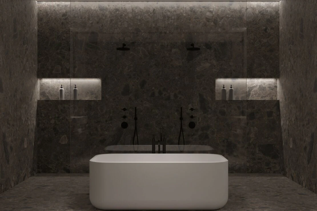 Ceppo: the calm and serene bathroom by Daniel Germani - Cosentino USA