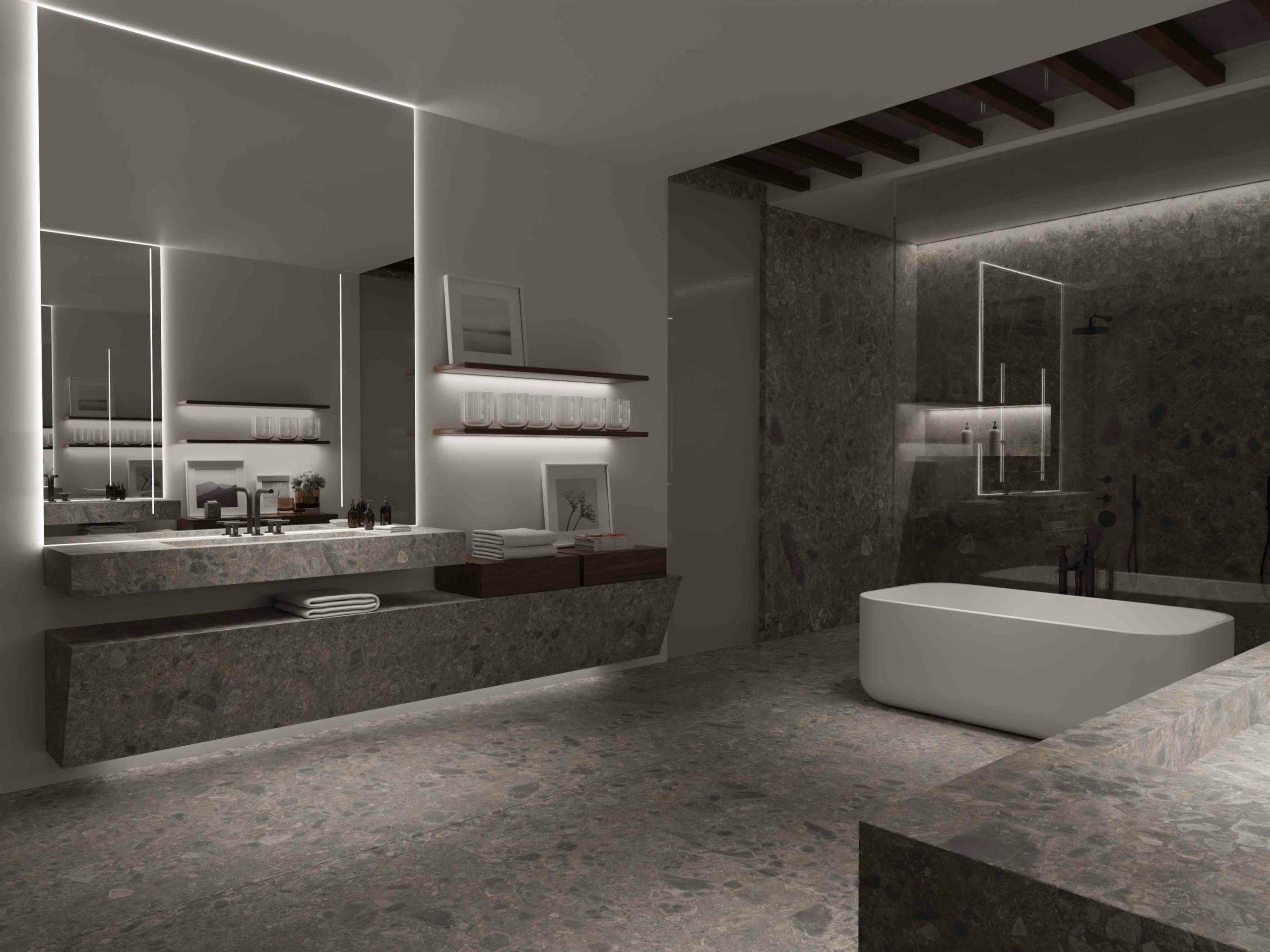 Ceppo: the calm and serene bathroom by Daniel Germani - Cosentino USA