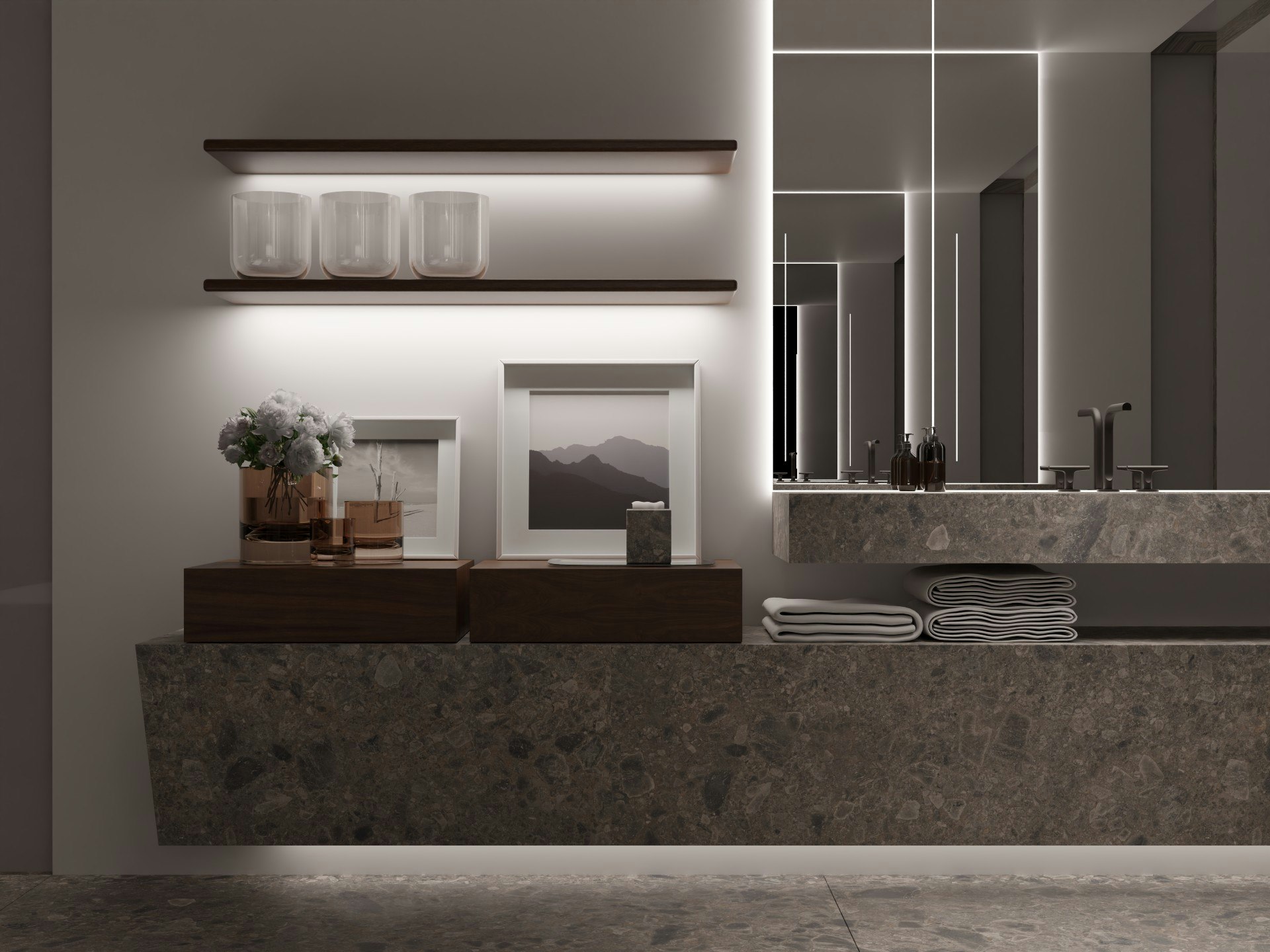Ceppo: the calm and serene bathroom by Daniel Germani - Cosentino USA