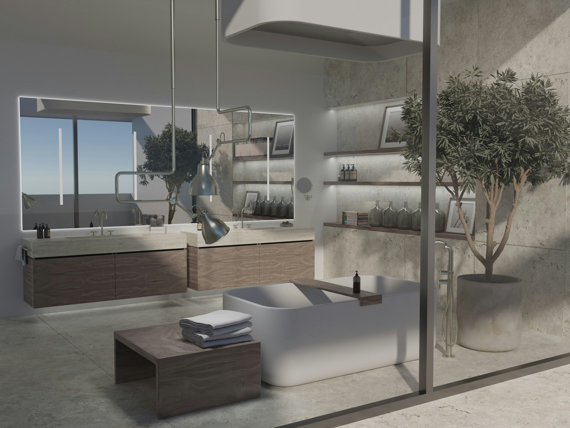 Ceppo: the calm and serene bathroom by Daniel Germani - Cosentino USA