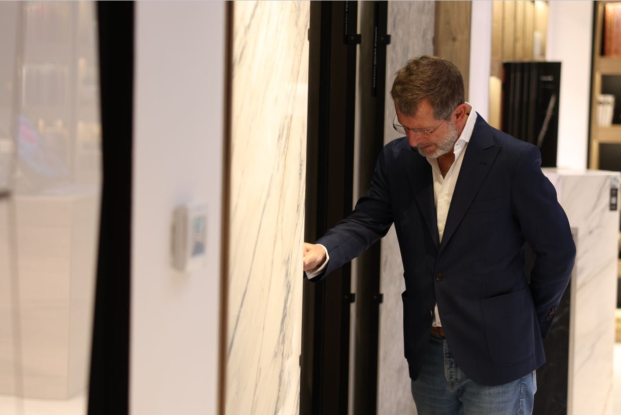 Celebrating the launch of Pietra Kode with Daniel Germani in Cosentino ...