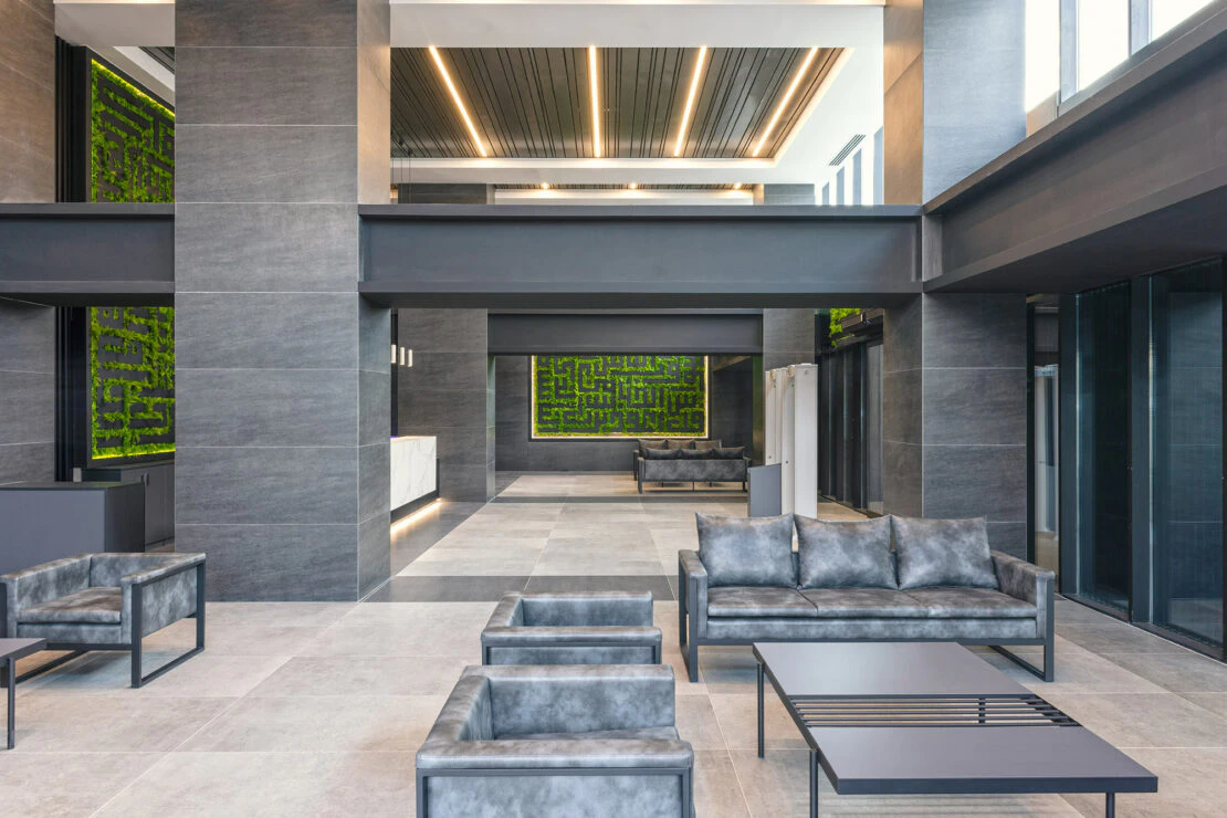 Luxurious spaces and strong aesthetics in a Turkish office building ...