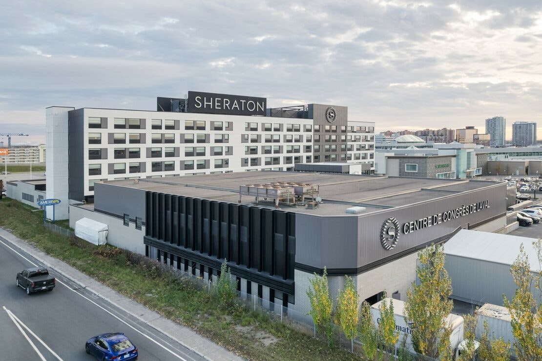 A lightweight Dekton facade for the Sheraton Hotel in Canada ...
