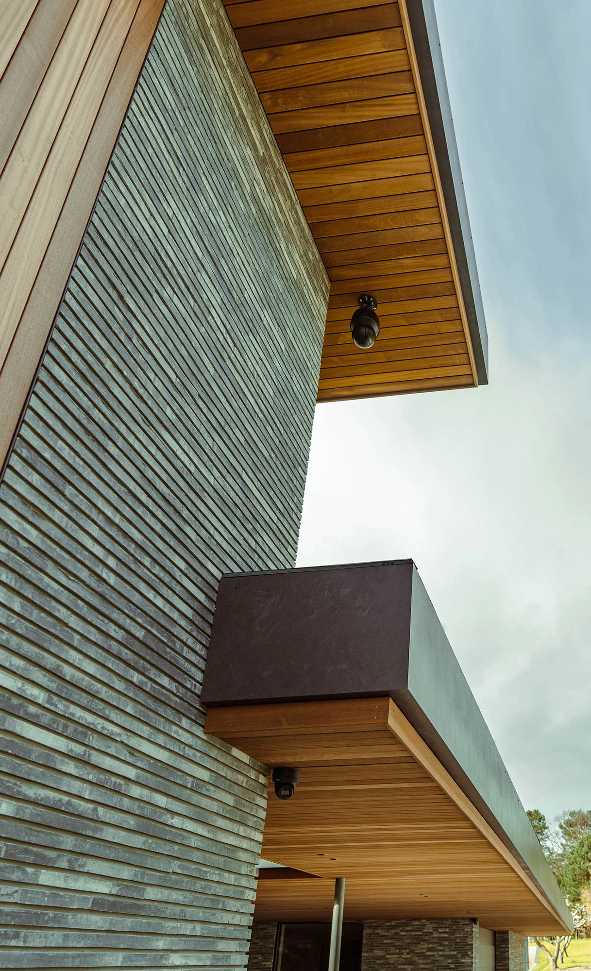 This luxury beachfront villa uses Dekton for a durable and trendy cladding
