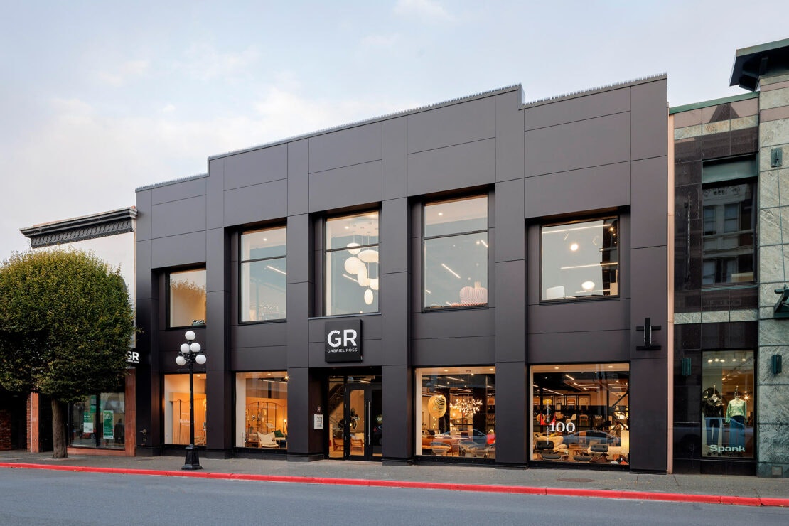 Gabriel Ross modernizes its facade with the monolithic Dekton Domoos ...