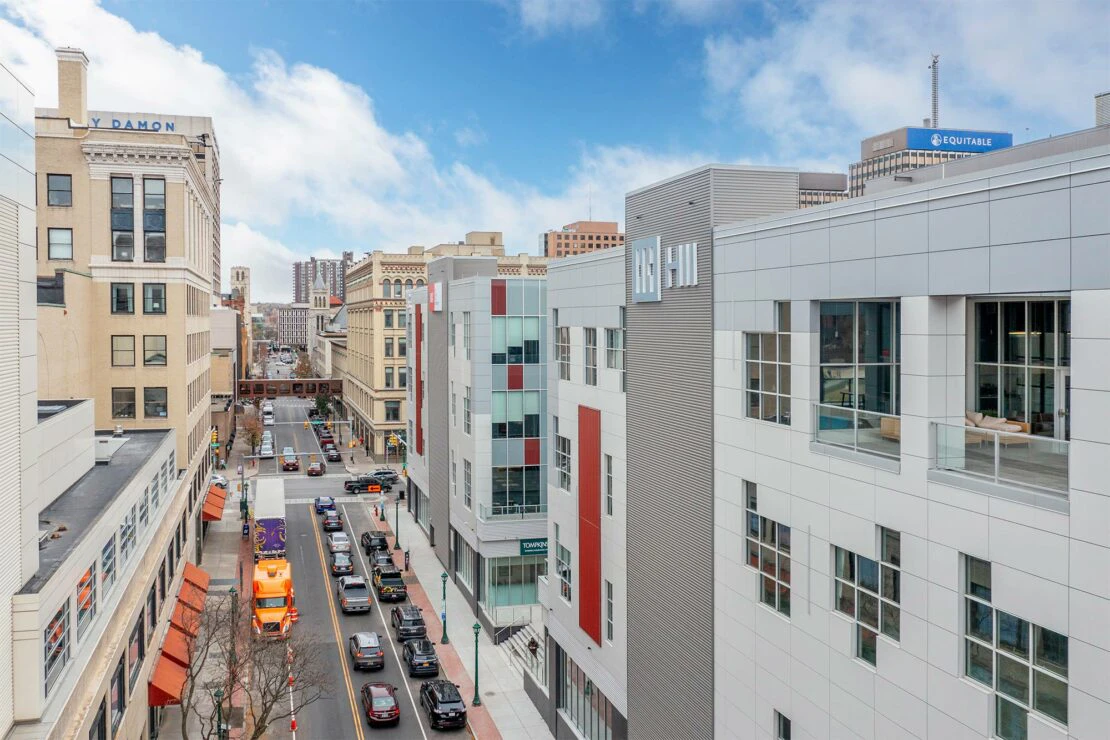 Dekton transforms the facade of the historic Syracuse City Center ...