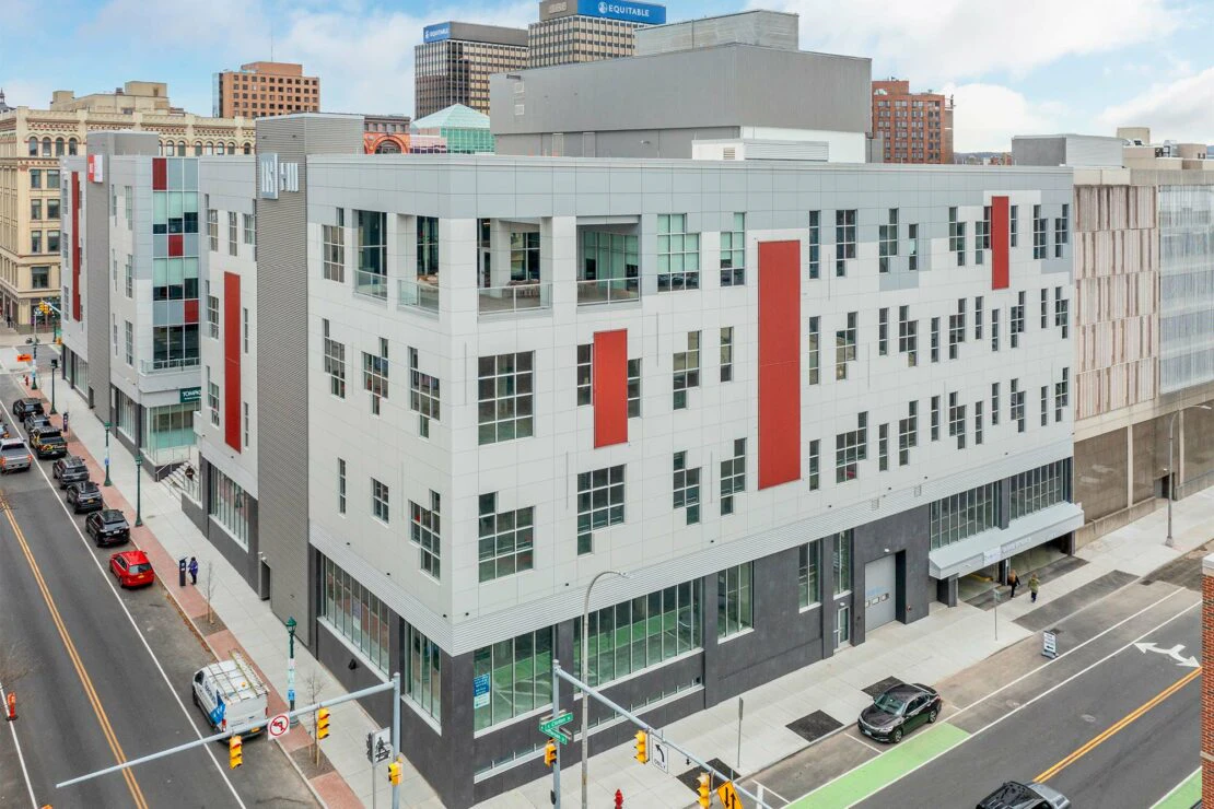 Dekton transforms the facade of the historic Syracuse City Center ...