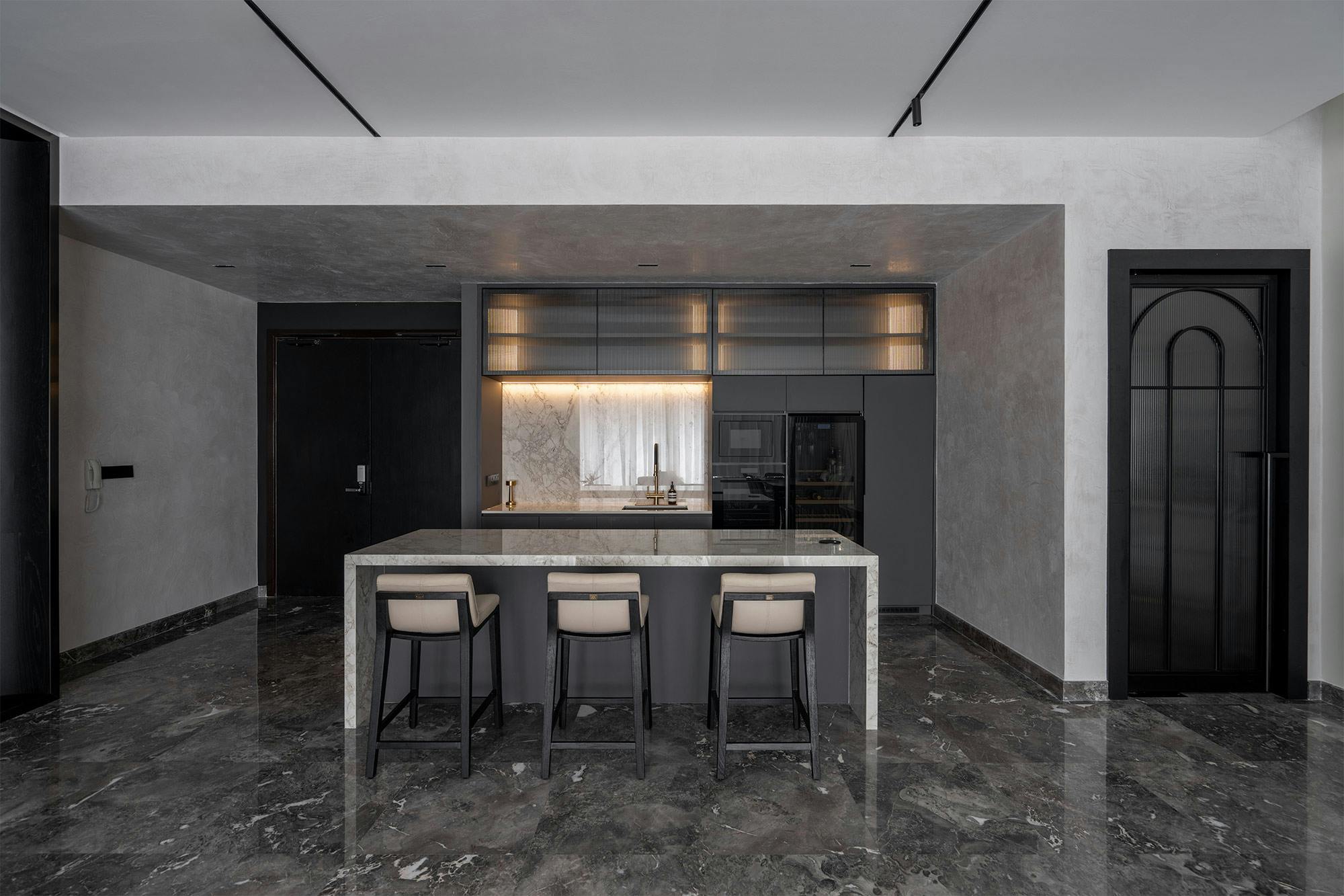 House wrapped in forest with Dekton Soke and wood - Cosentino USA