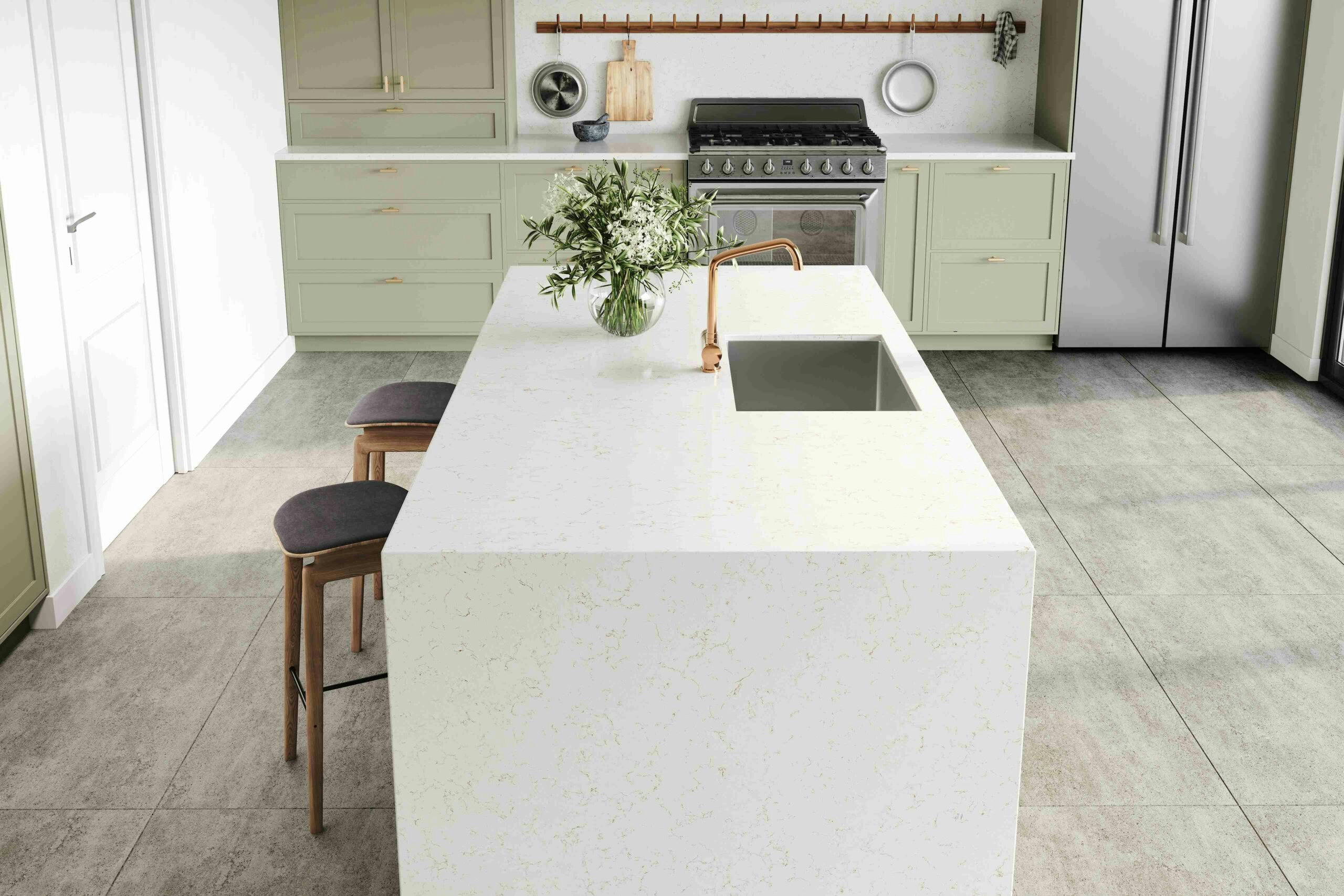 Get on board with the green kitchen trend with these fun ideas