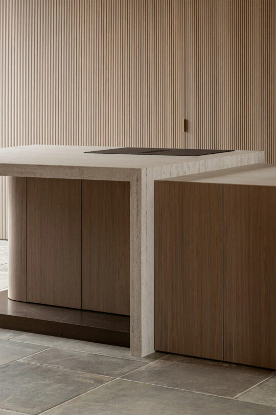 A unique kitchen design: Dekton Marmorio and wood in perfect harmony ...