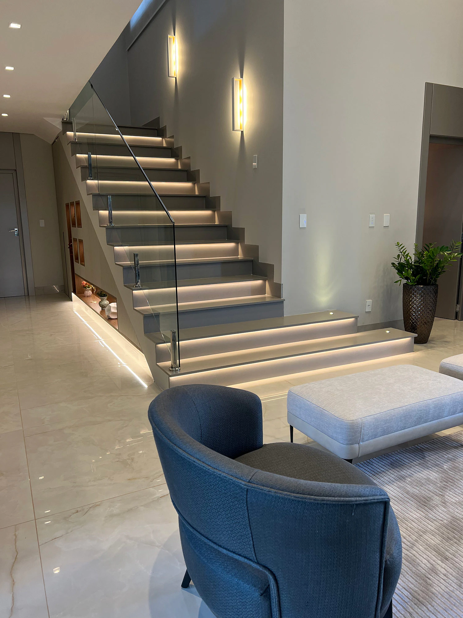Silestone and Dekton clad the staircase, kitchen and bathrooms of a ...