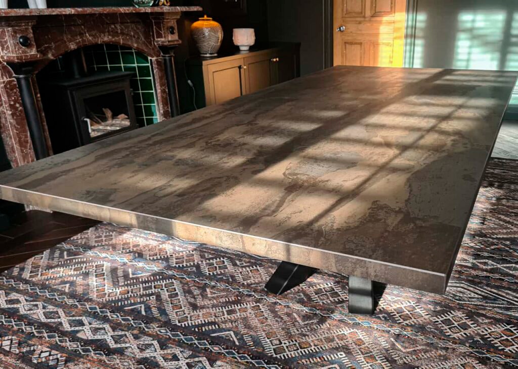 Dekton endless applications: a striking bespoke dining table by Abacus ...