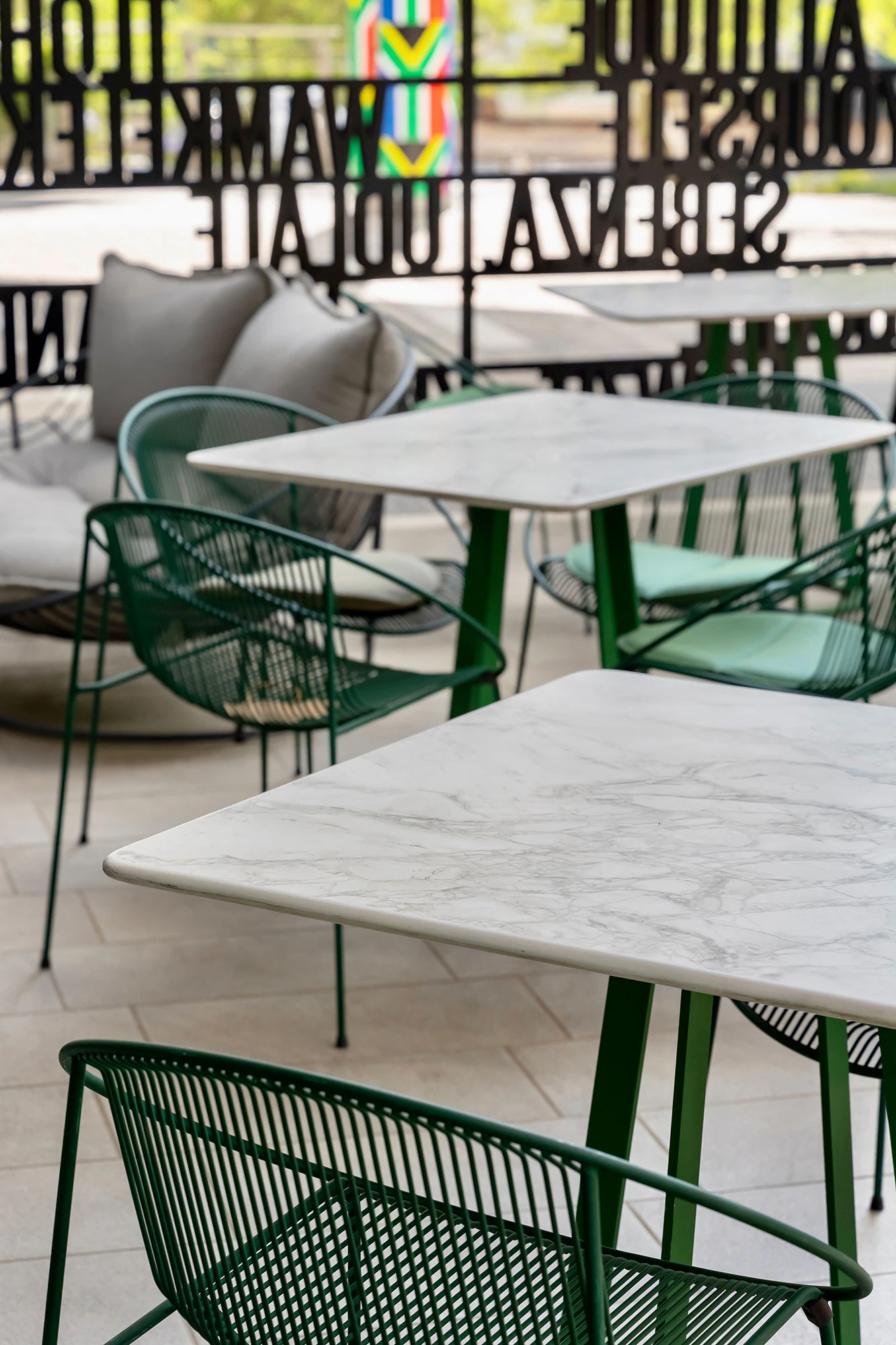 A bold rooftop bar in the heart of Rosebank enhanced by Dekton surfaces ...