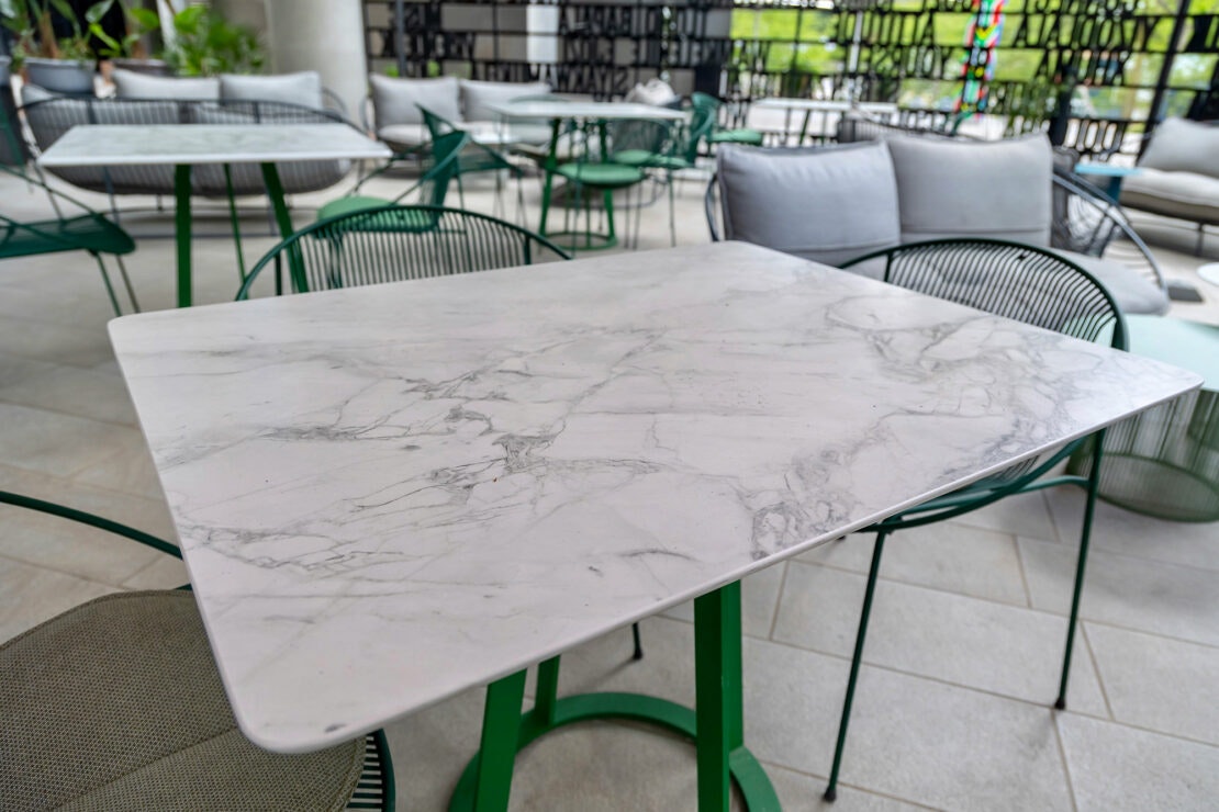 A bold rooftop bar in the heart of Rosebank enhanced by Dekton surfaces ...