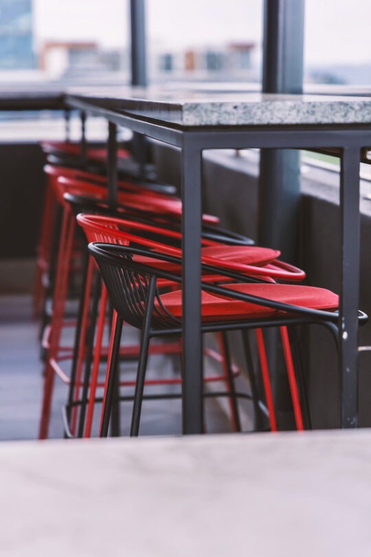 A bold rooftop bar in the heart of Rosebank enhanced by Dekton surfaces ...