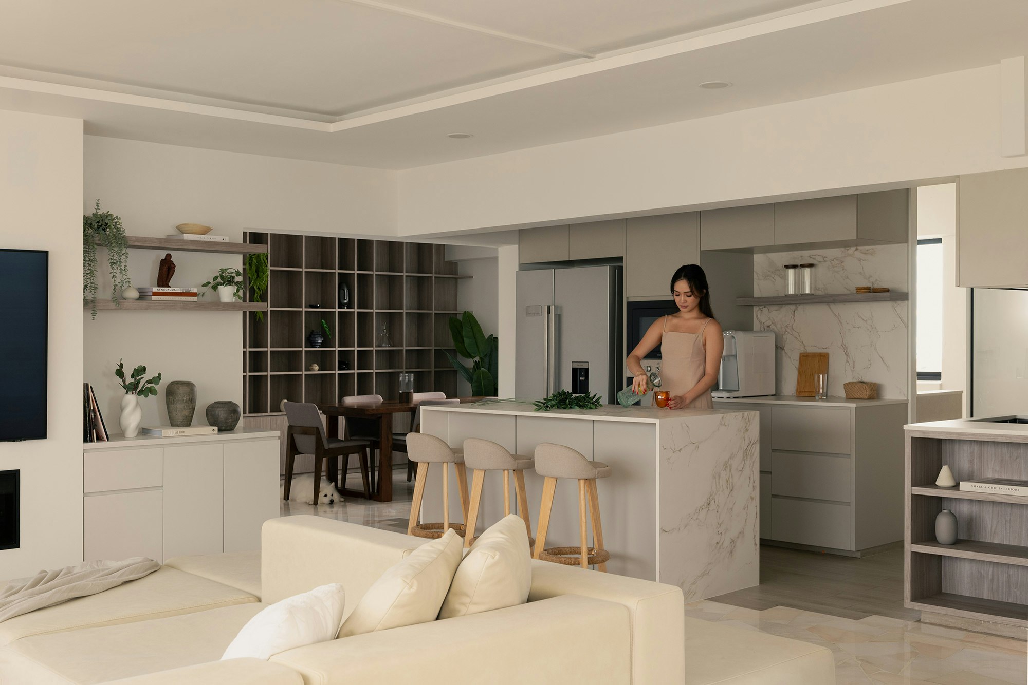 Warm minimalism in Singapore: Apex Studios’ urban haven with Dekton Entzo - Cosentino