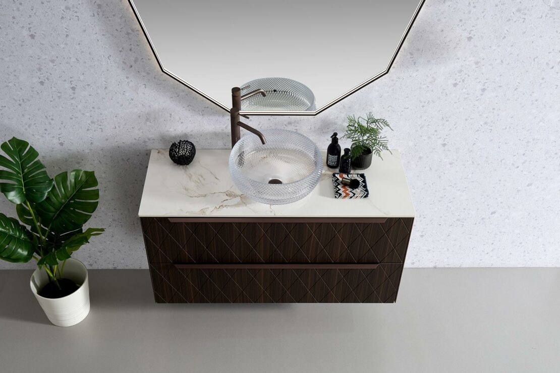 Beautiful bathroom furniture with Dekton at Scala Bad - Cosentino