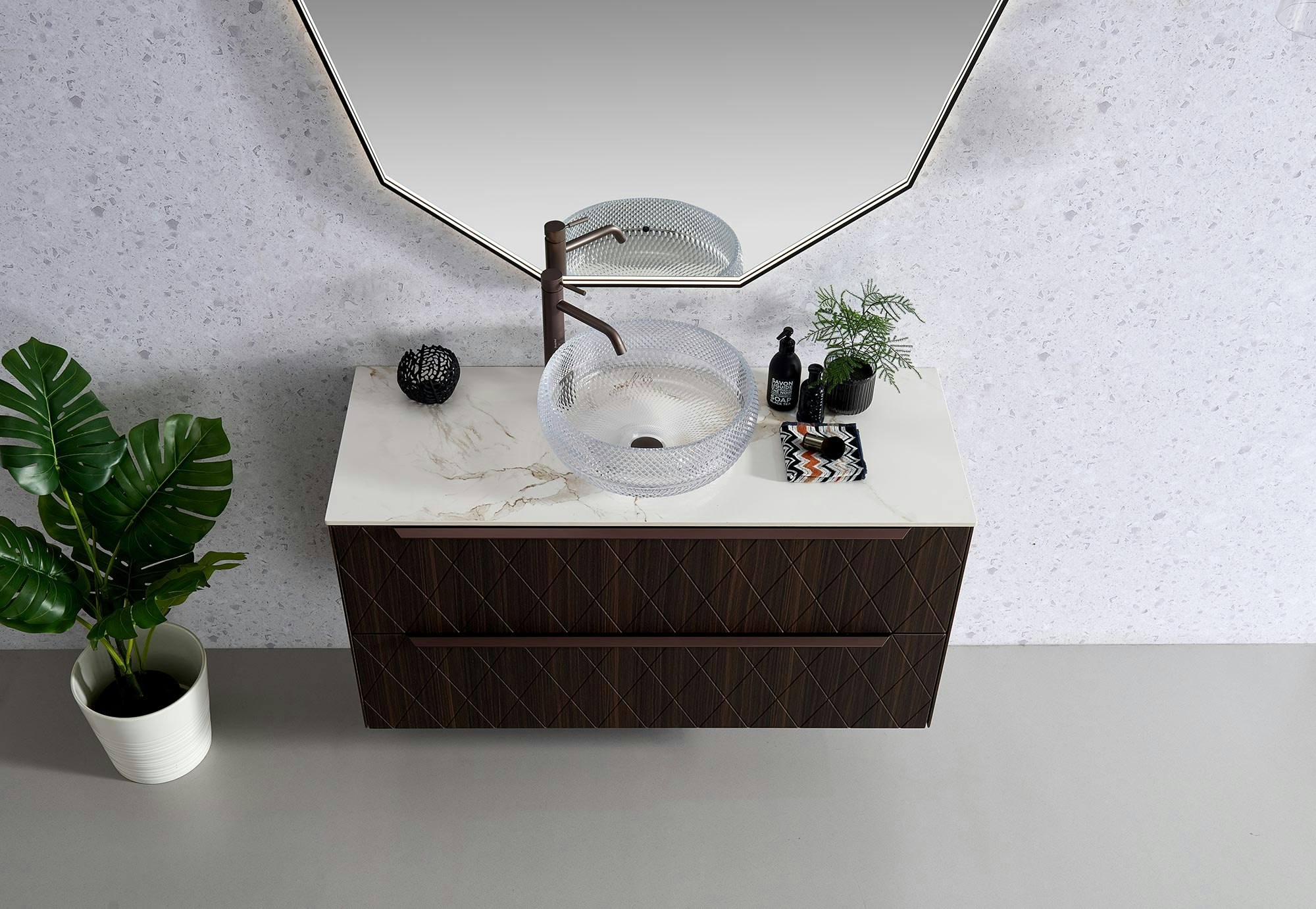 Beautiful bathroom furniture with Dekton at Scala Bad - Cosentino