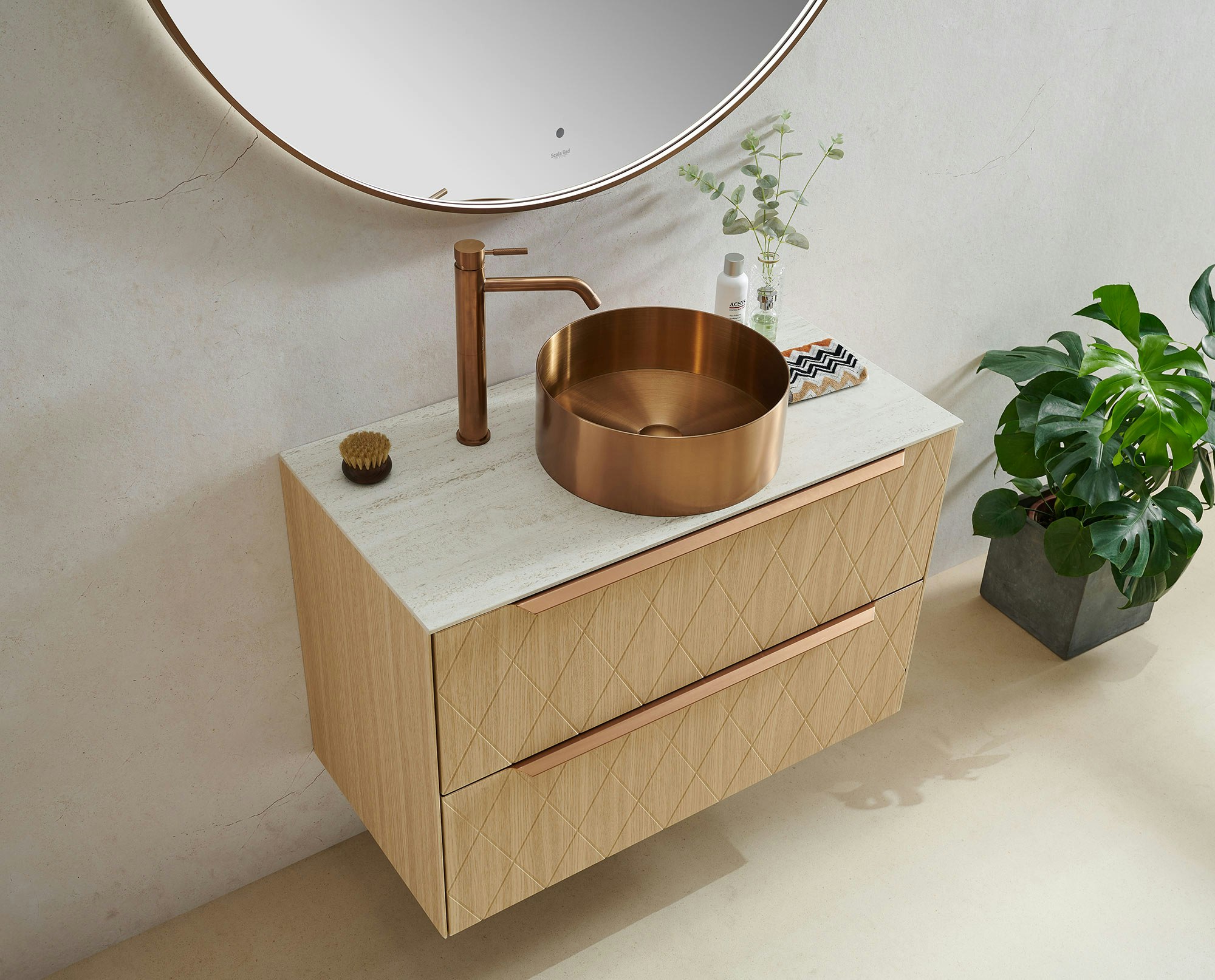 Beautiful bathroom furniture with Dekton at Scala Bad - Cosentino